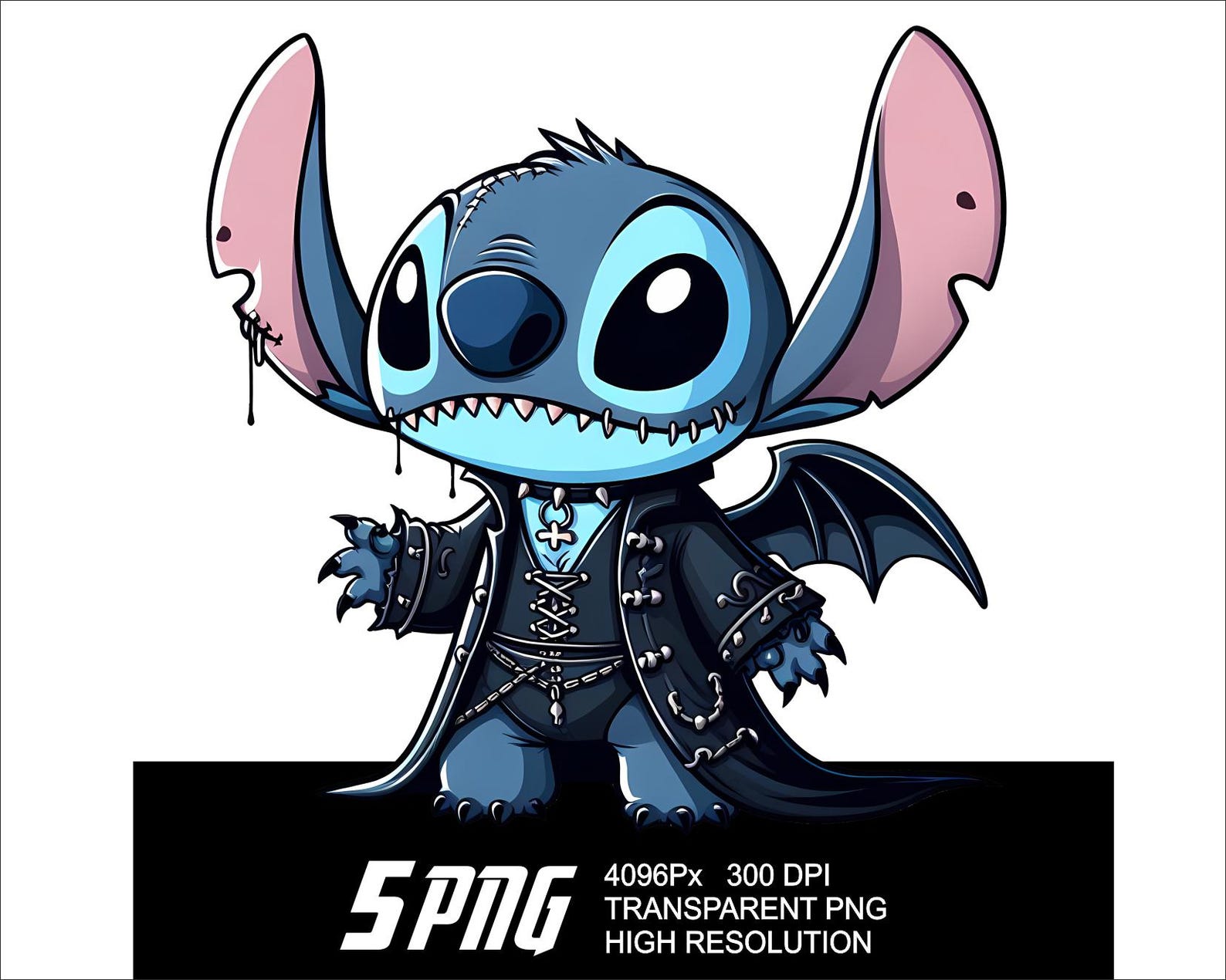 5 PNG Stitch Gothic Design Png Gothic Stitch Vampire Png High ...