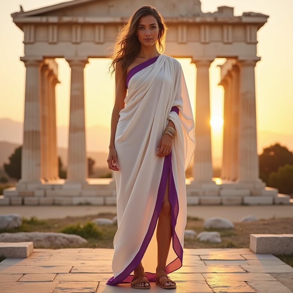 Elegant Women's Medieval Toga Dress | Classic Renaissance-inspired ...