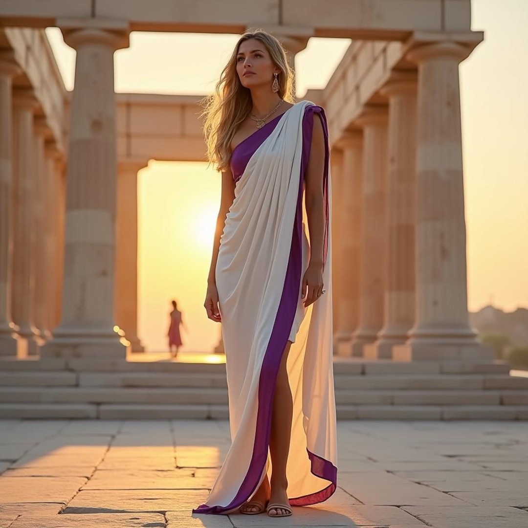 Elegant Women's Medieval Toga Dress | Classic Renaissance-inspired ...