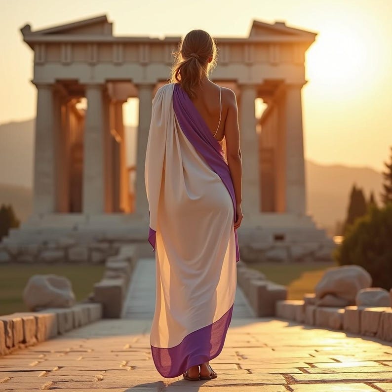 Elegant Women's Medieval Toga Dress | Classic Renaissance-inspired ...