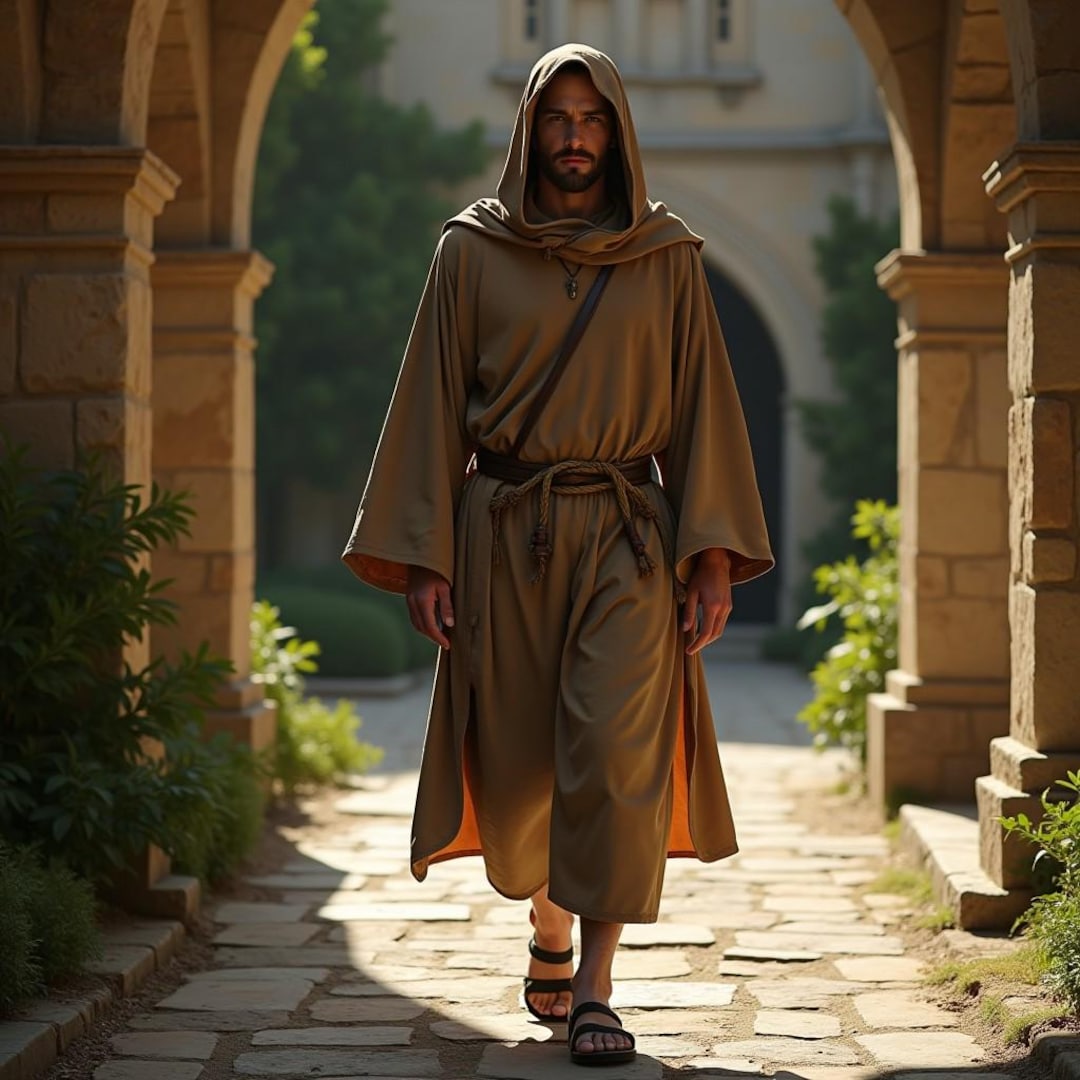Men's Medieval Monk Robe | Historical Reenactment Costume | Renaissance ...