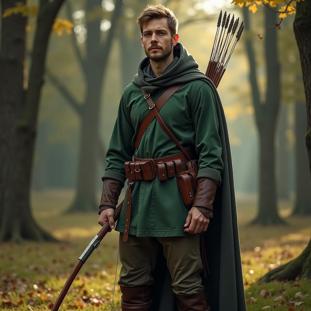 Men's Archer Costume | Medieval Hunter Outfit | Renaissance Fair Green ...