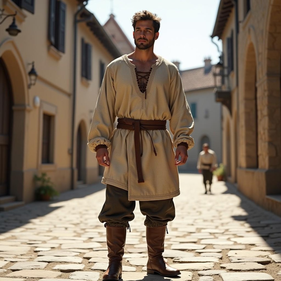 Authentic Medieval Peasant Tunic | Soft Textured Fabric | Ideal for ...