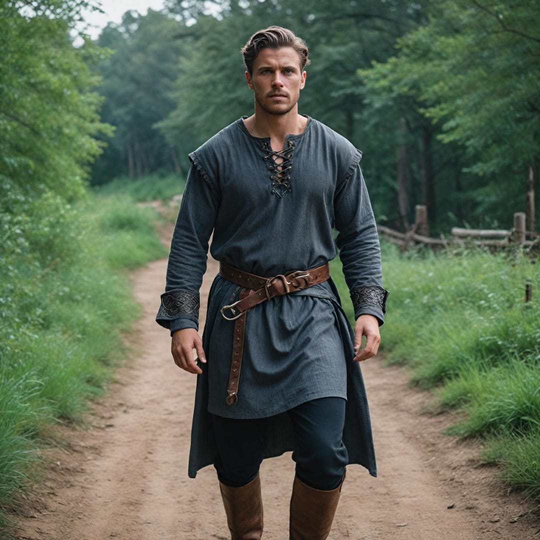 Men's Medieval Tunic | Classic Renaissance-inspired Design | Adjustable ...