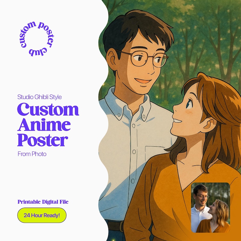Custom Anime Poster, Custom Japanese Poster, Anime Style Portrait ...