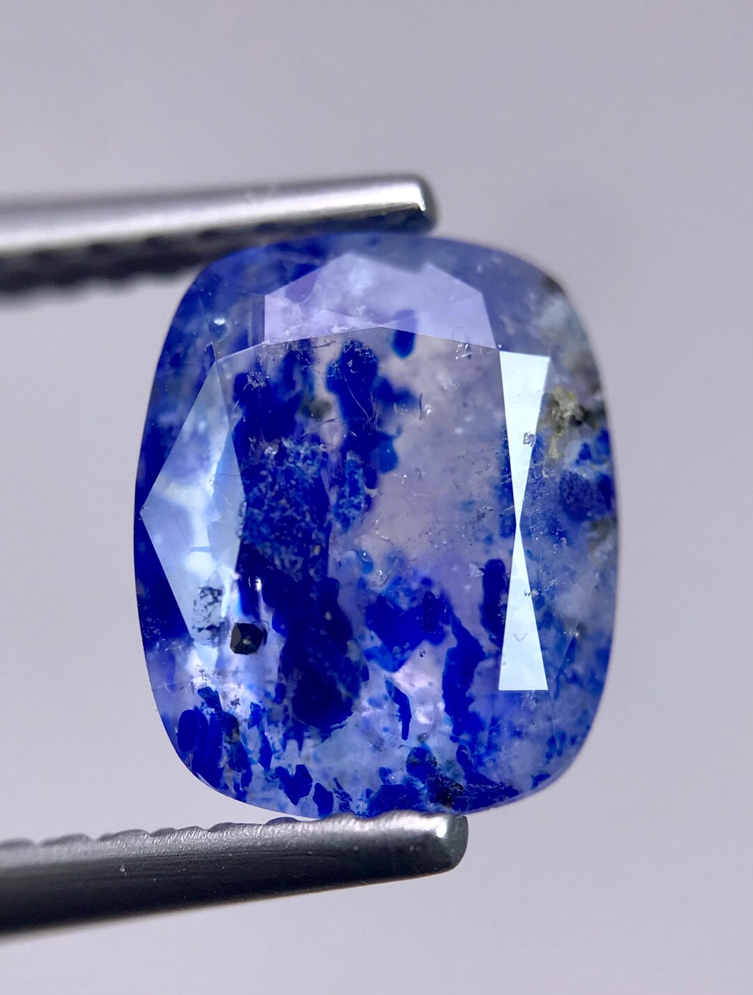 1.40 CT Sodalite Included Lazurite Dots Cut Gemstone From Badakhshan ...