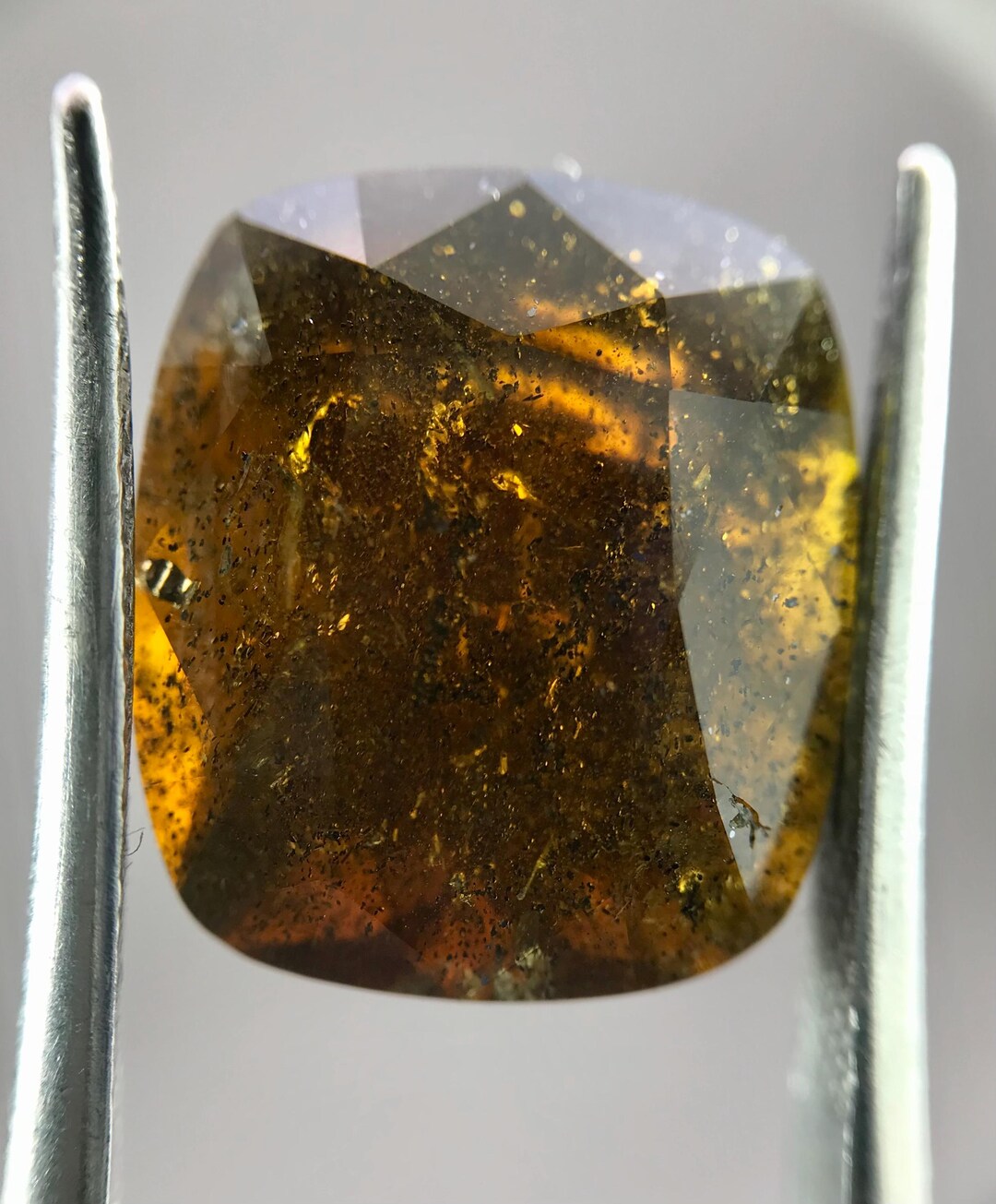 11.90 CT Pyrite Included Dravite Tourmaline Cut Gemstone From ...