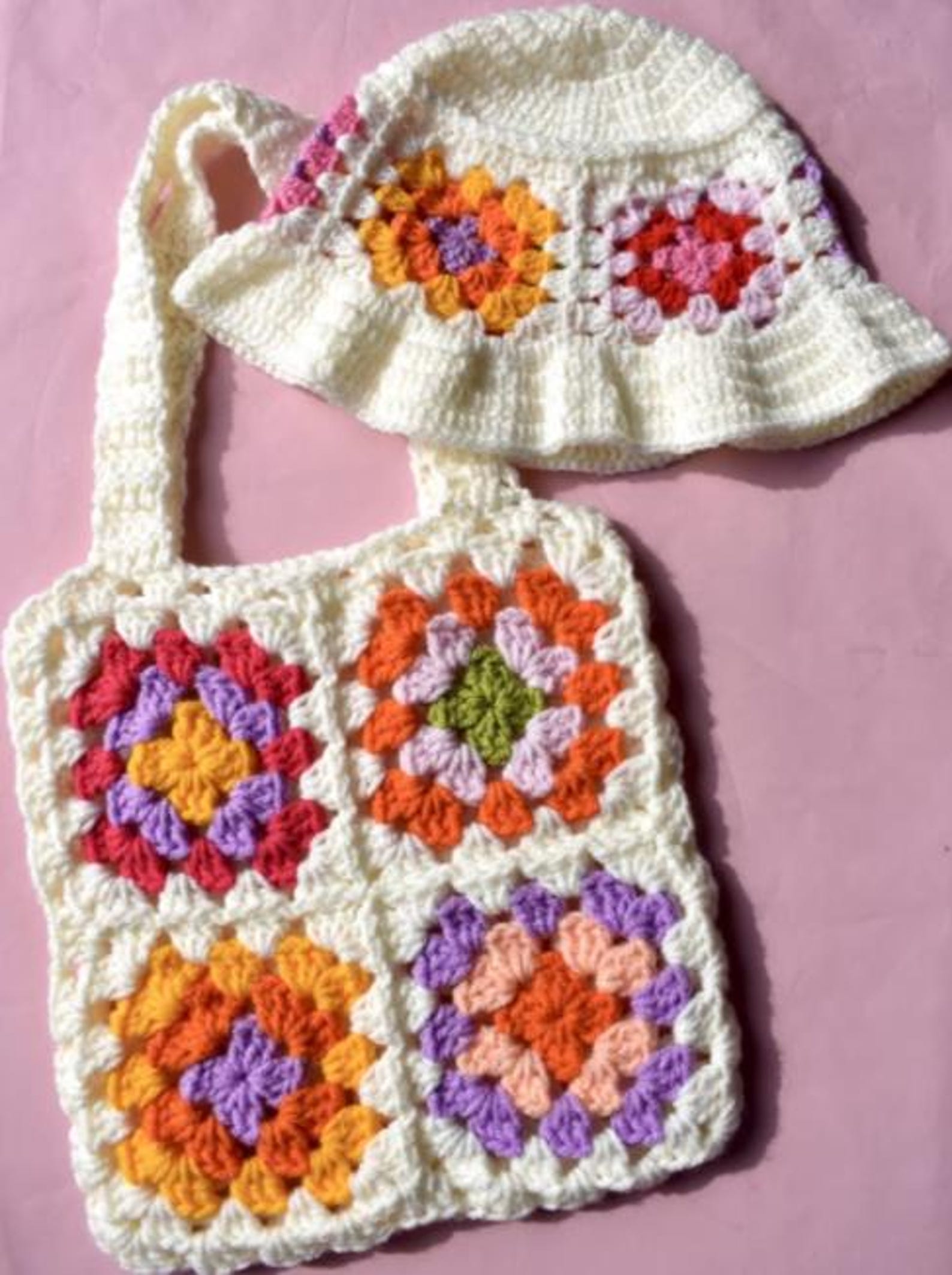 Granny Squares Tote Bag Pattern, Free Crochet PDF, Digital Download ...