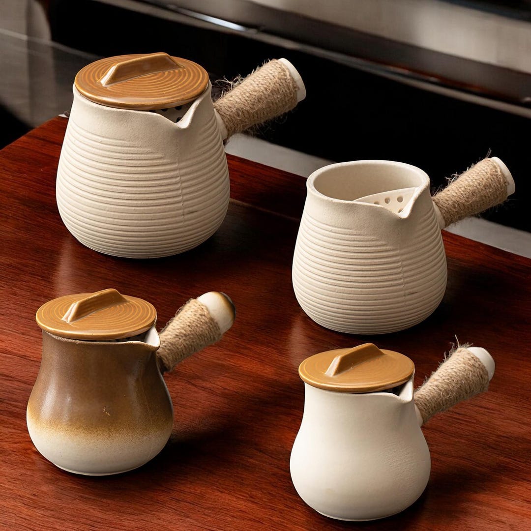 Ceramic Side Handle Teapot With Built in Strainer – Rustic Japanese ...