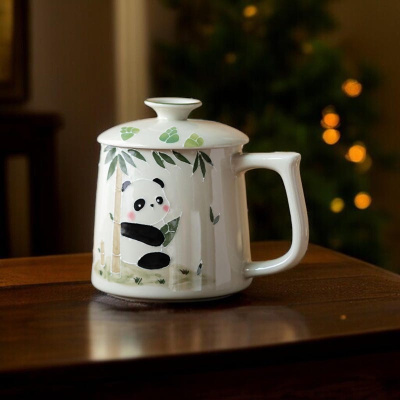Ceramic Panda - Etsy