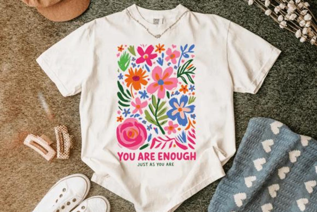 You Are Enough Flower Png | Mental Health Affirmation, Inspirational ...