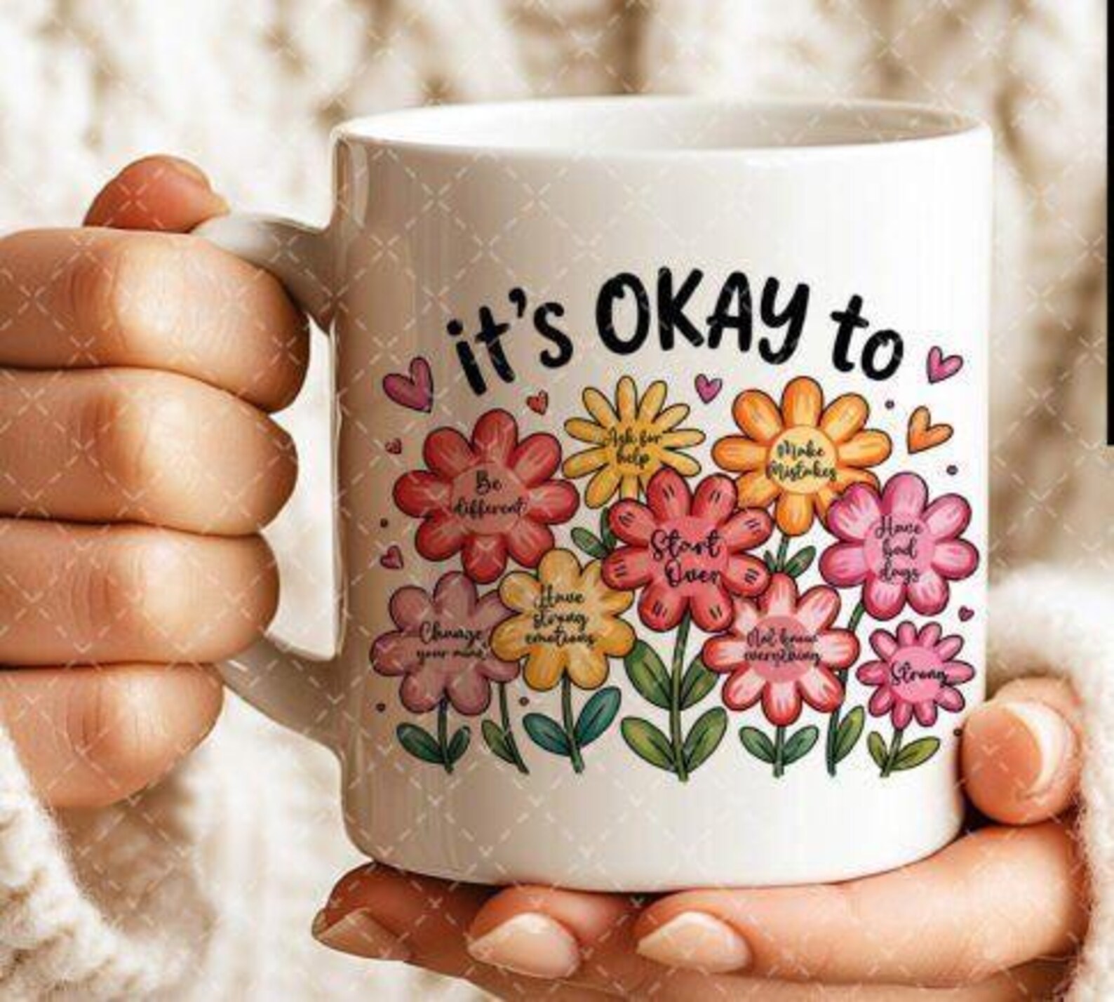 It's Okay to Boho Floral Png, Flowers Png, Motivational Png ...