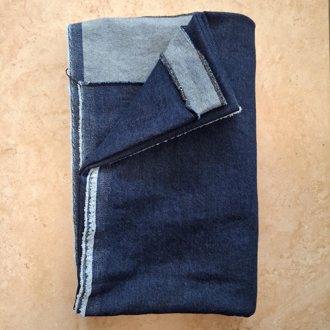 Enzyme Washed Heavy Denim Fabric in Blue Color Made of 100% Cotton in ...