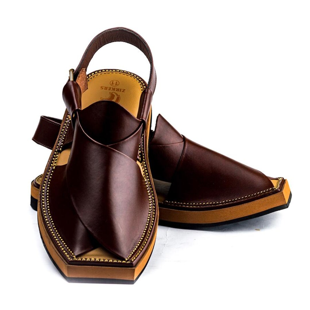 KAPTAN Kaptaan Chappal Pure Leather Hand Made Peshawri Chappal ...