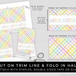 Instant Download Happy Easter Mini Cookie Bag Topper Printable, Easter ...