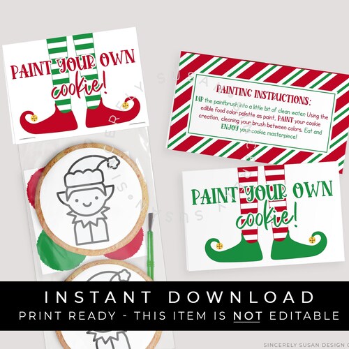 Christmas Bag Toppers PRINTABLES | Etsy