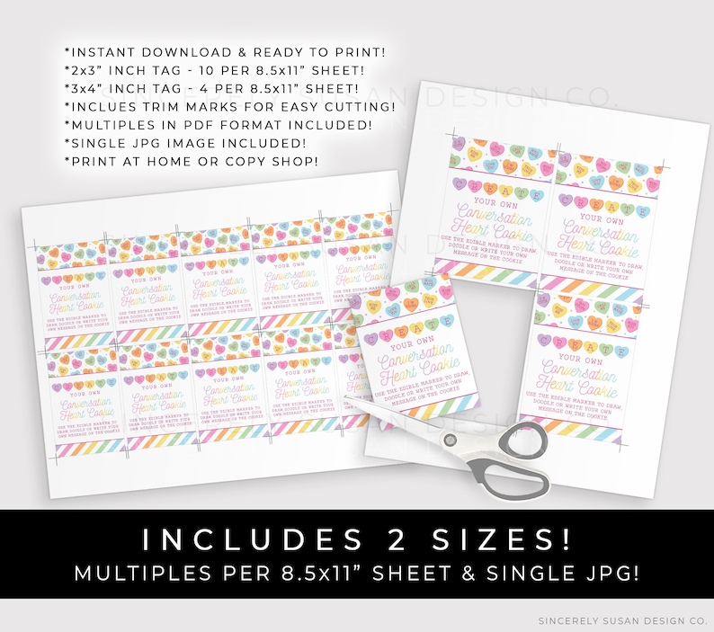 Instant Download Valentine's Day Create Your Own Candy | Etsy