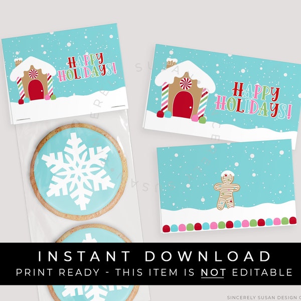 Christmas Treat Bags Gingerbread - Etsy