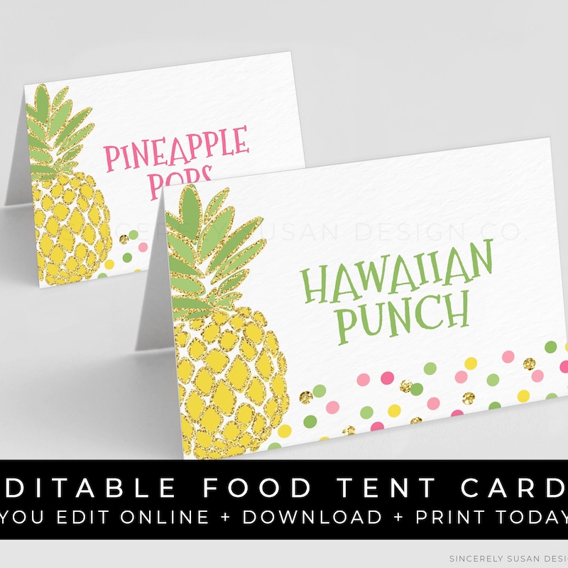 Food Tent Cards - Etsy