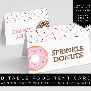 Printable Donut Water Bottle Labels Donut Sprinkles Birthday Party ...