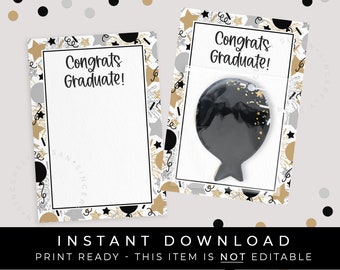 Graduation Cookie Card 3.5x5 4x6 Packaging School Student Senior Class ...