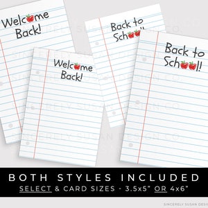 CUSTOMIZABLE Welcome Back to School Cookie Cards, Personalized ...