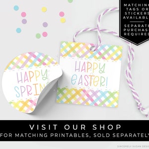 Instant Download PYO Easter Mini Cookies Egg Carton Sticker Label Tag ...