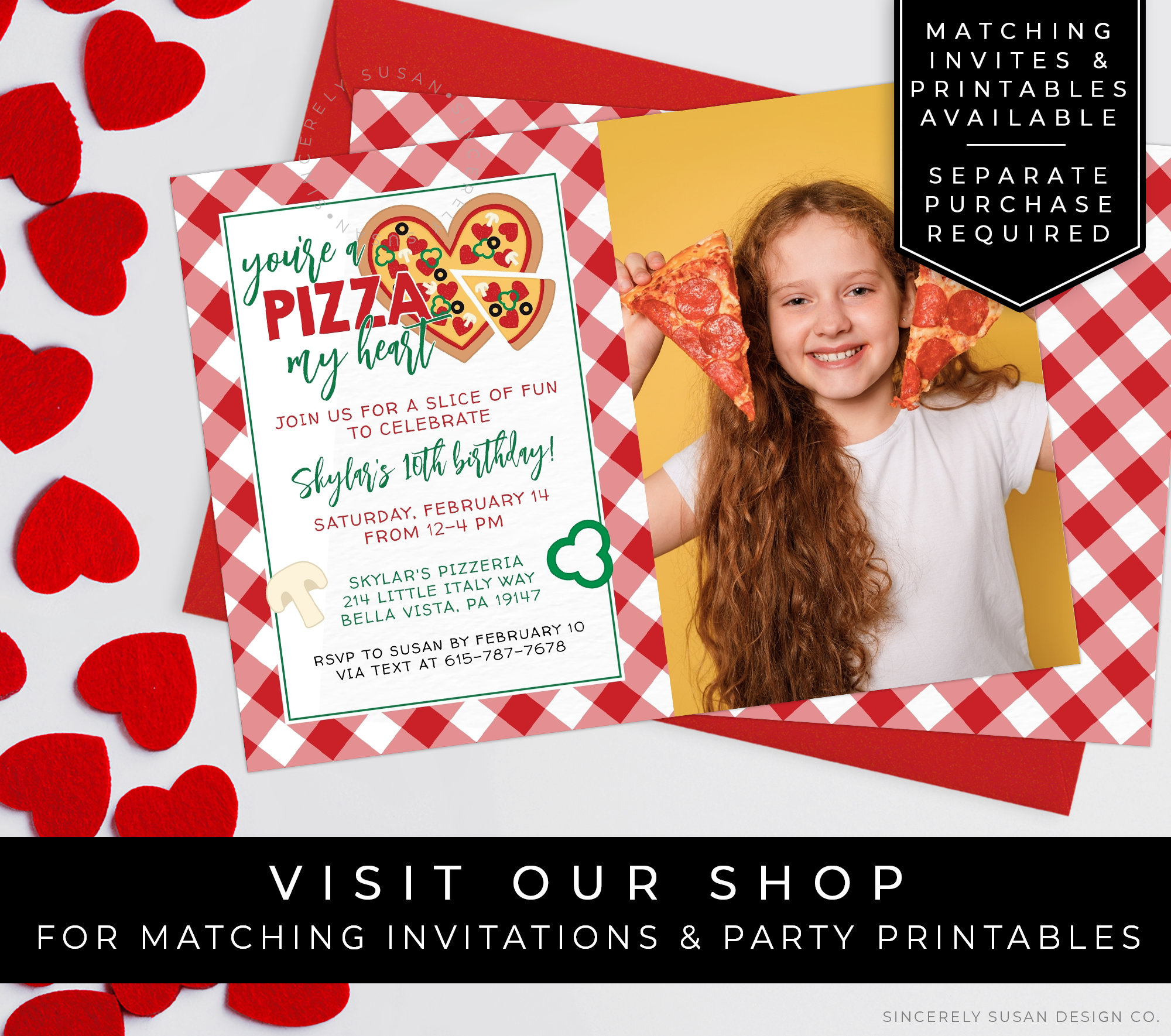 Valentine Pizza Party Favor Tag, Heart Pizza Thank You Tag Grazie ...