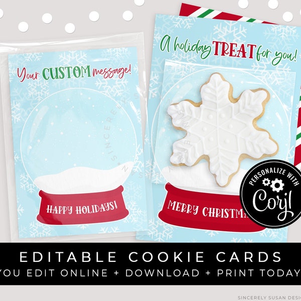 Christmas Cookie Card - Etsy