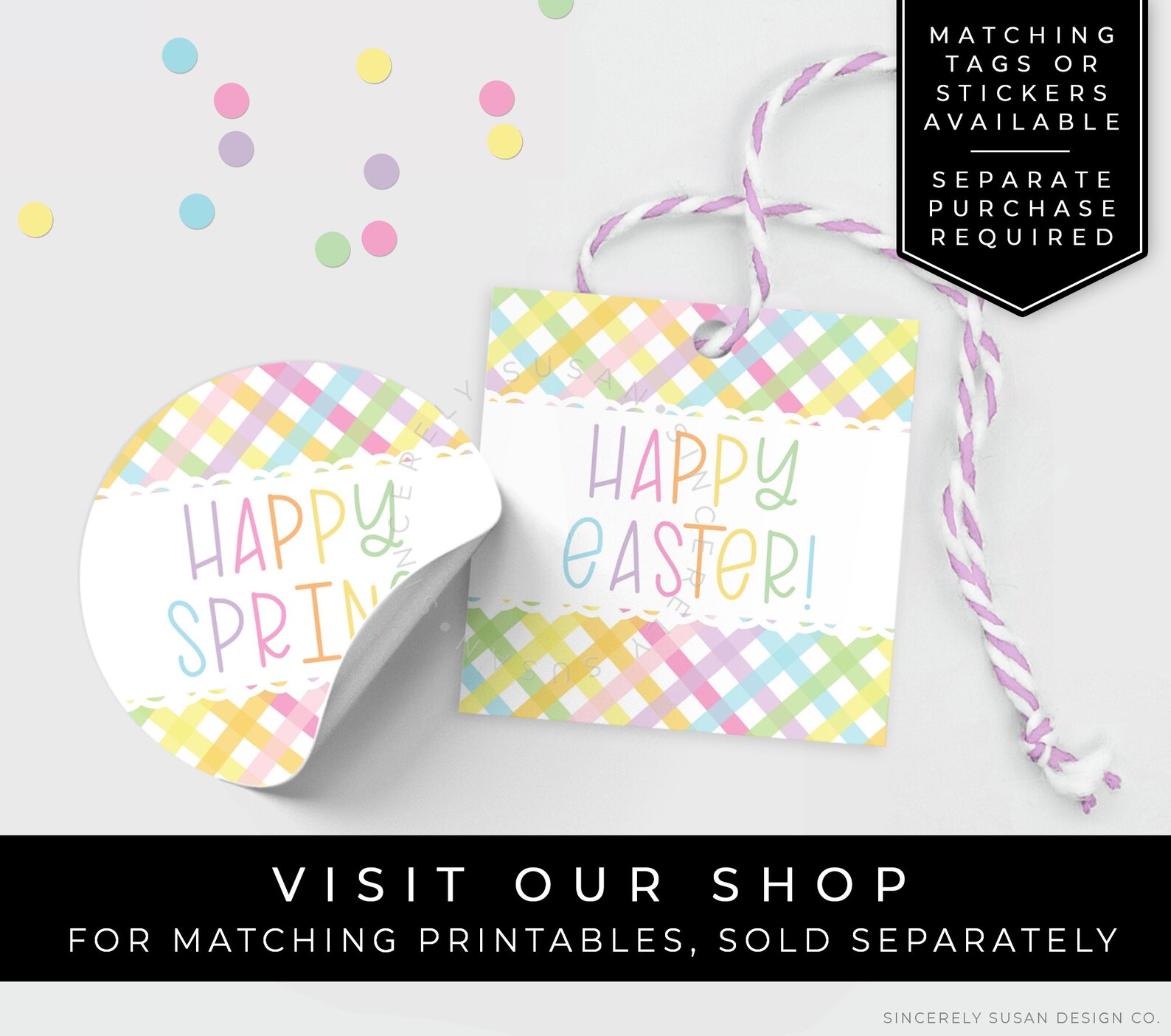 Instant Download Happy Spring Cookie Card Printable Easter - Etsy