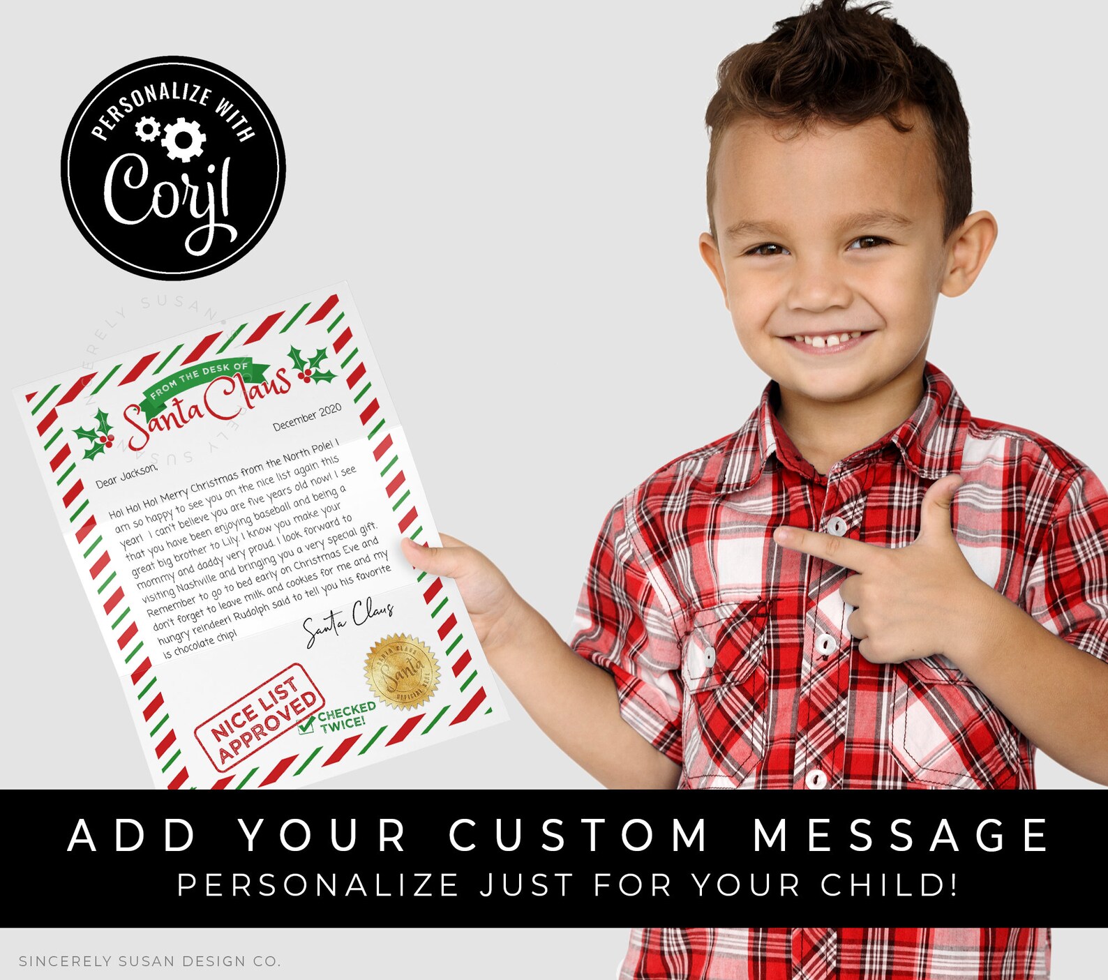 Editable Letter From Santa Kit Holiday Printable Personalized | Etsy