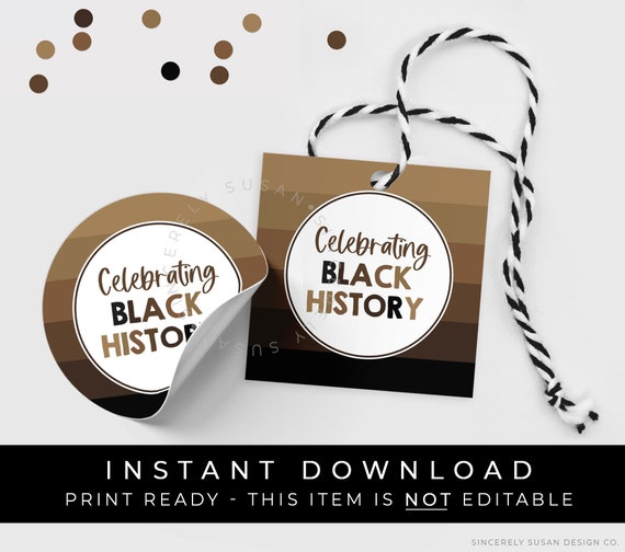 Instant Download Celebrating Black History Month Printable | Etsy