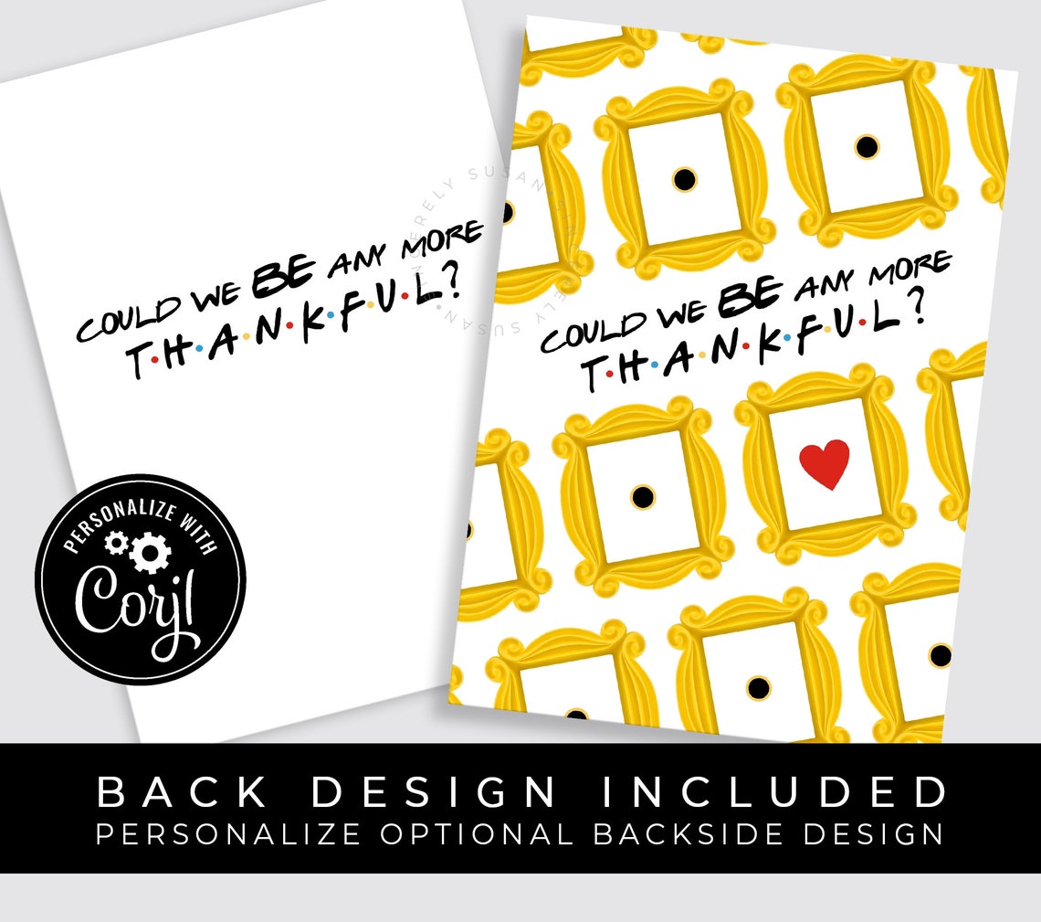 Friendsgiving Invitation Friends TV Show Inspired Theme Thanksgiving ...