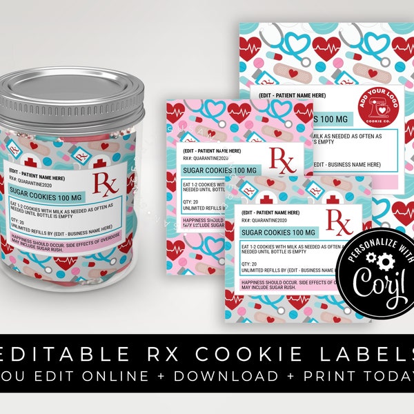 Rx Label - Etsy