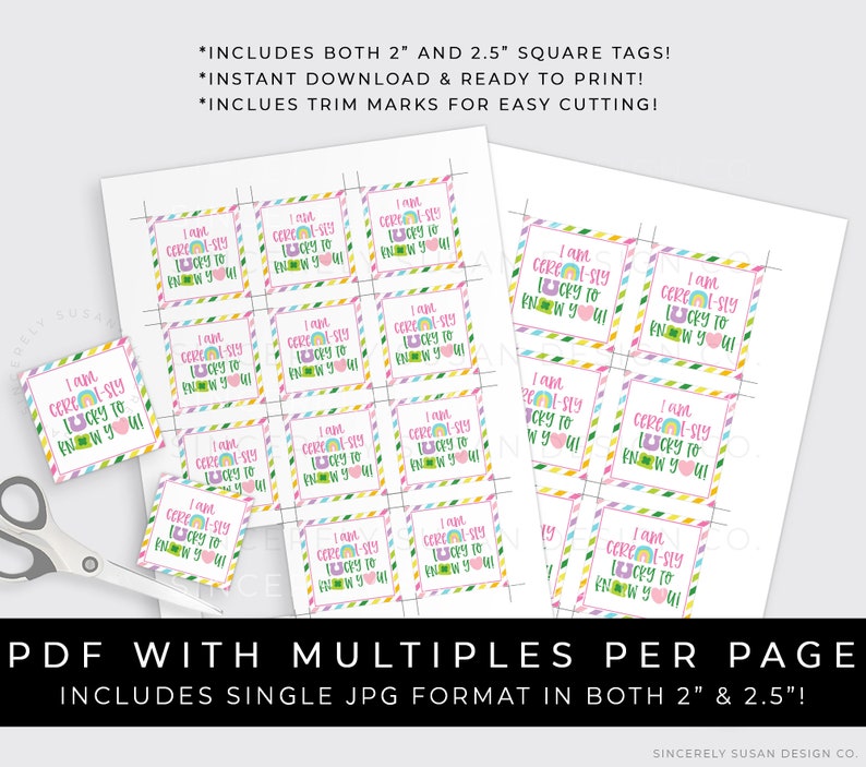 Instant Download I Am Cereal-sly Lucky to Know You St. | Etsy