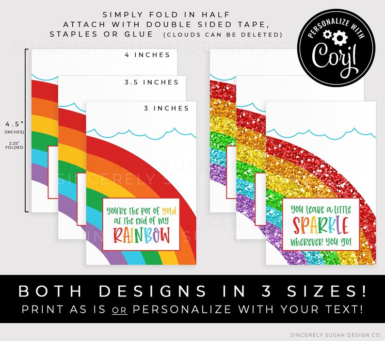 CUSTOMIZABLE Rainbow Bag Topper St Patricks Day Personalized - Etsy