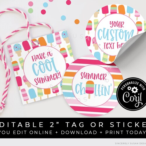 Instant Download Popsicle Tag Have a Cool Summer Printable - Etsy