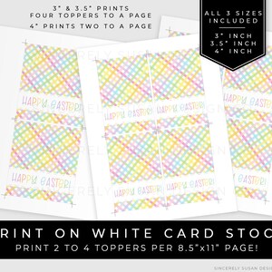 Instant Download Happy Easter Mini Cookie Bag Topper Printable, Easter ...