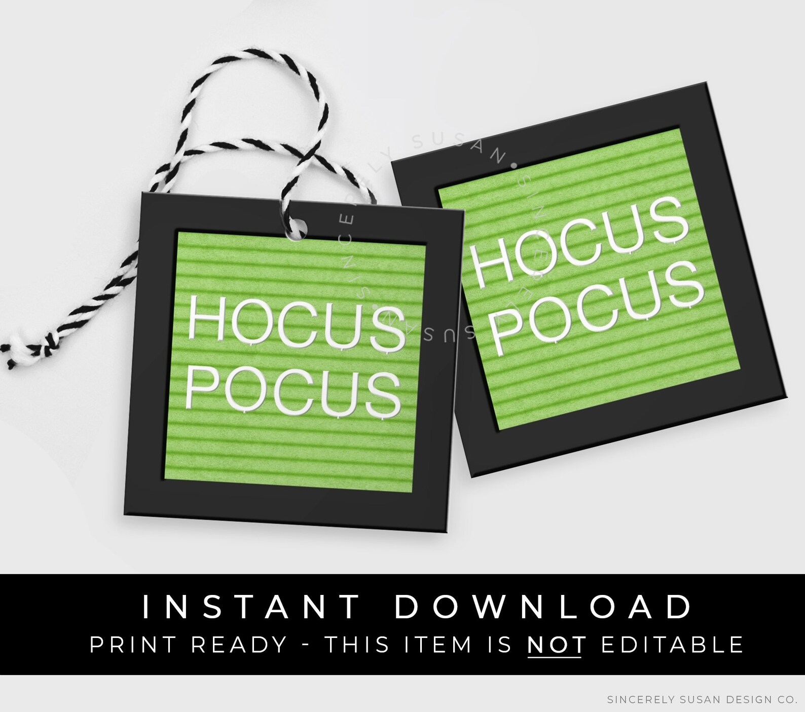 Instant Download Hocus Pocus Halloween Letterboard Cookie Tag ...