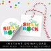 Instant Download You Sham ROCK St. Patrick's Day Cookie Tag, Rainbow ...