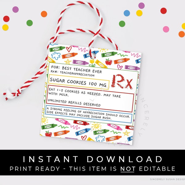 Rx Label - Etsy