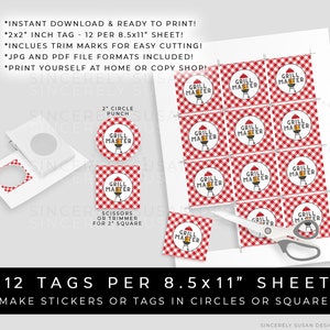 Instant Download Grill Master Tag Summer BBQ Grilling Theme - Etsy