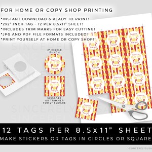 Instant Download Popcorn No Butter Pop Father's Day Cookie Tag ...