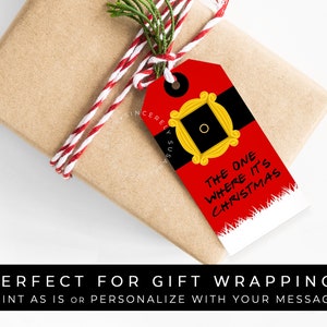 Friendsmas Christmas Gift Tags Friends TV Show Theme Holiday Gift Party ...
