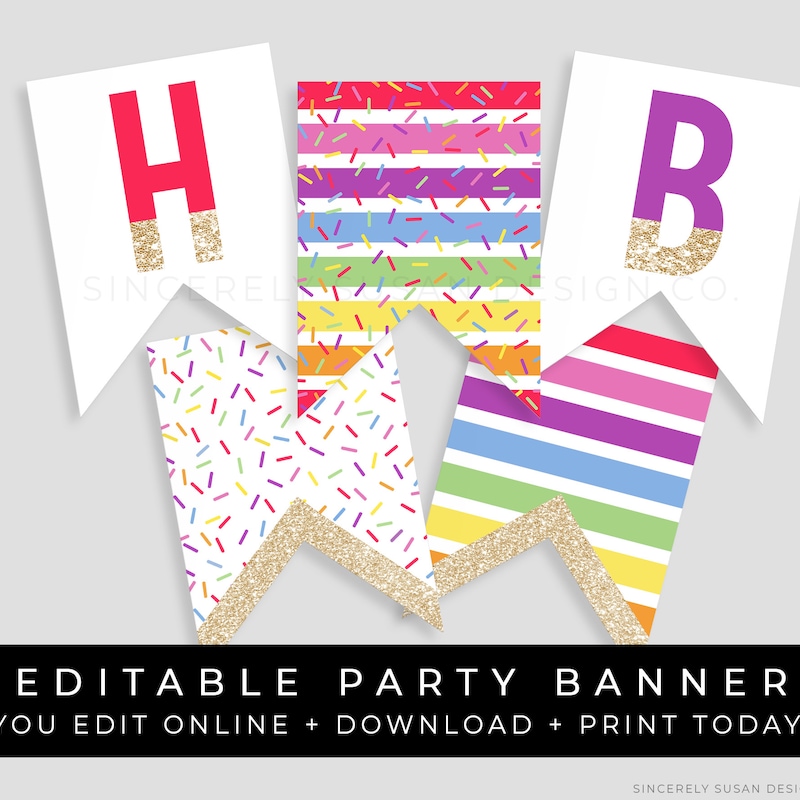 Birthday Banners - Etsy