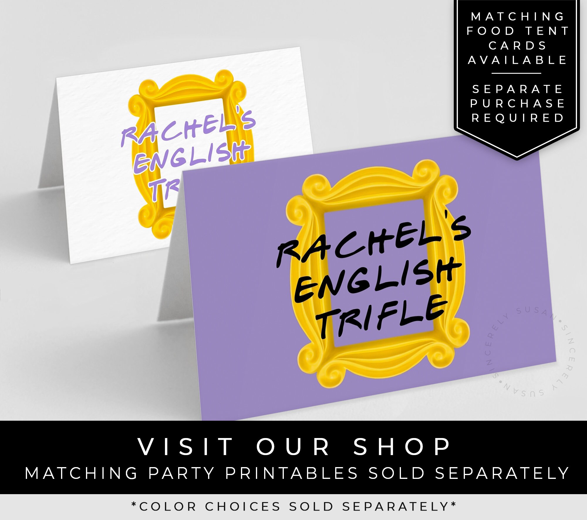 Friends TV Show Party Printable Friendsgiving Sign the One With the ...