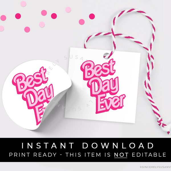 Best Day Ever Tag - Etsy