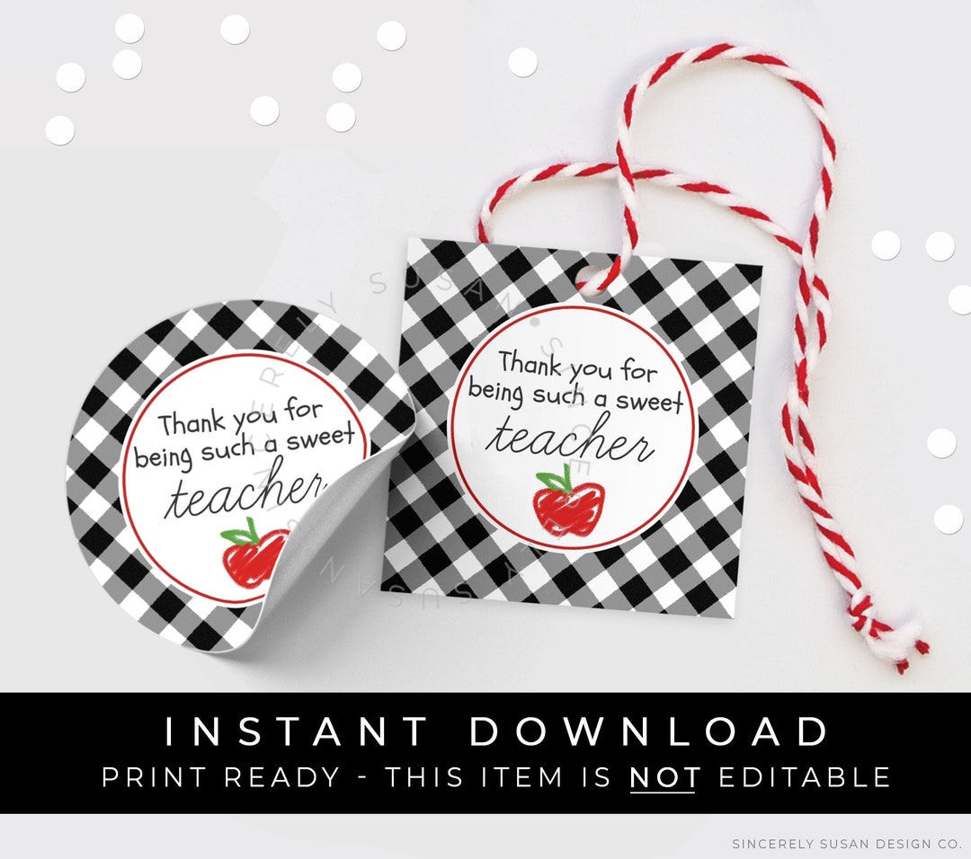 Instant Download Apple Back to School Tag, Safe First Day of School ...