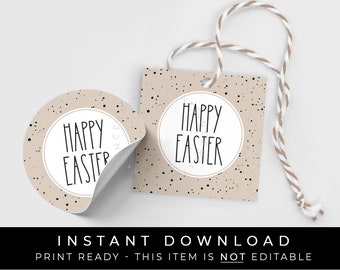 Easter Egg Gift Tag | Etsy