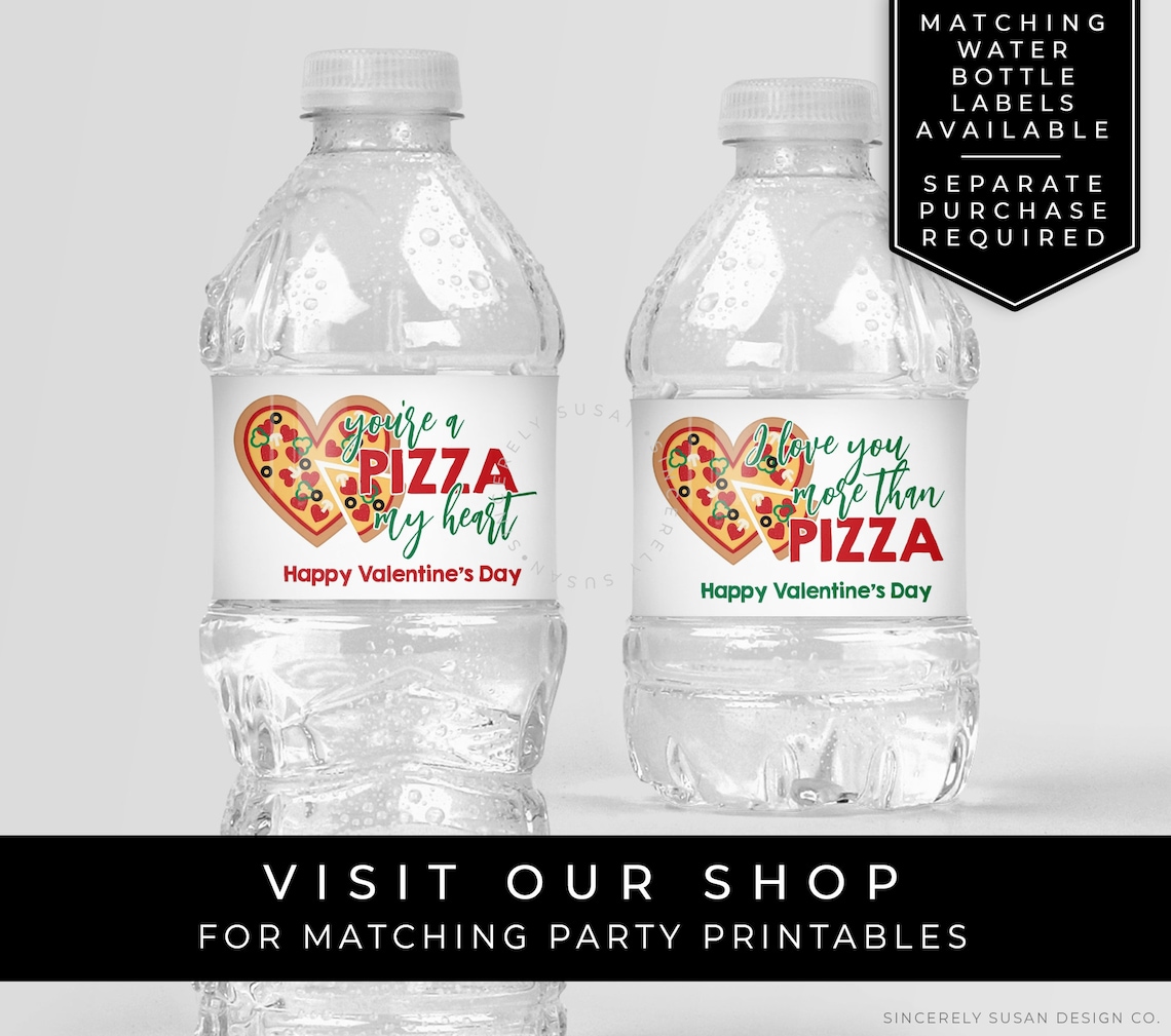 Valentine Pizza Party Photo Invitation Heart Pizza Birthday | Etsy